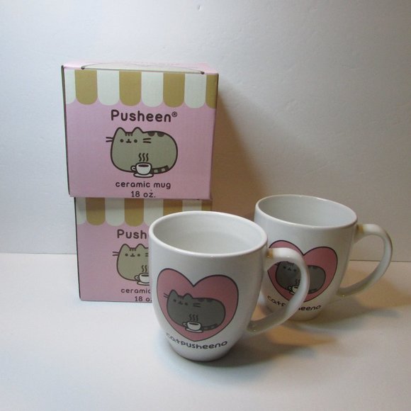 Pusheen | Dining | Set Of 2 Pusheen Coffee Mugs With Boxes Catpusheeno ...